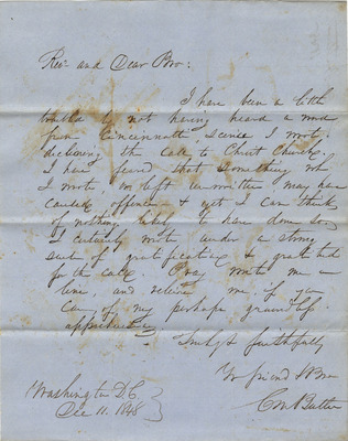 "Letter from Buffalo, New York to Leonard Blake in Gambier, Ohio" by ...