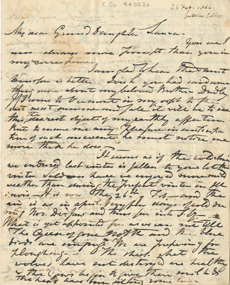 "Letter to Laura Chase" by Philander Chase