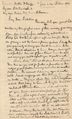 "Letter to Denison Family" by Philander Chase