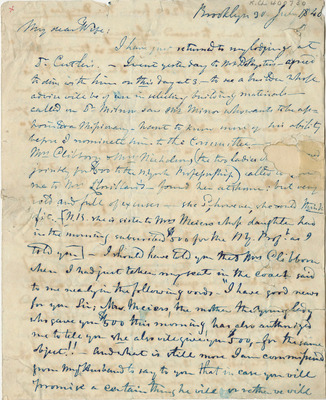 "Letter to Sophia Chase" by Philander Chase