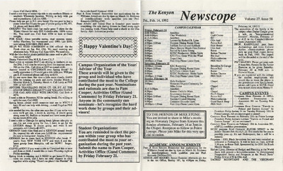 "Newscope - February 14, 1992"